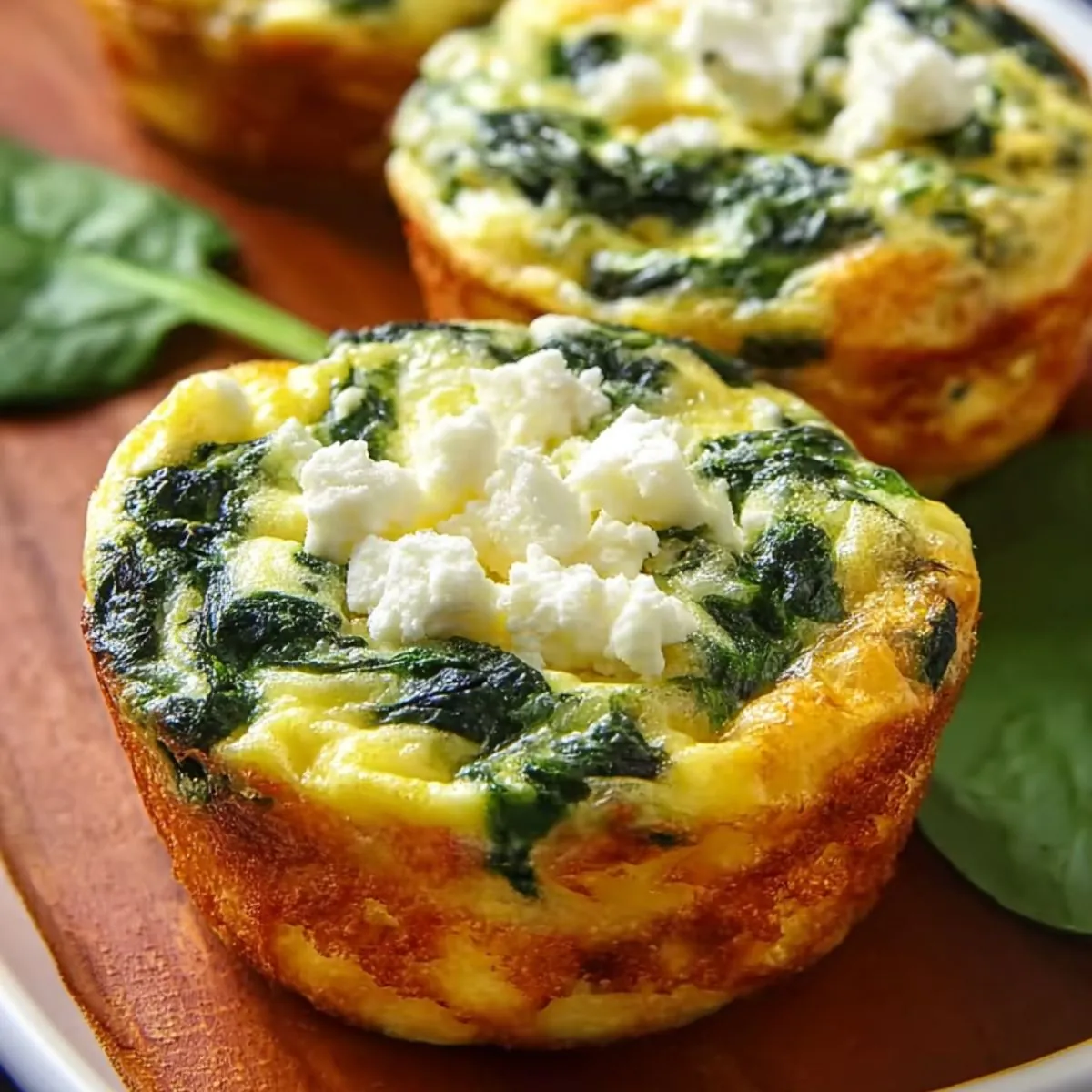 Easy Egg Muffins with Spinach and Feta Recipe
